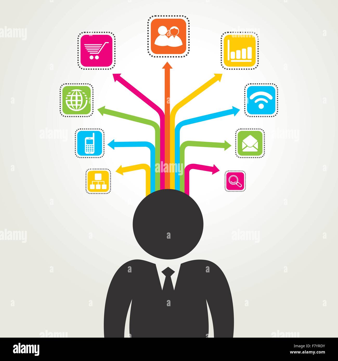 Colorful social media user Stock Vector Images - Alamy