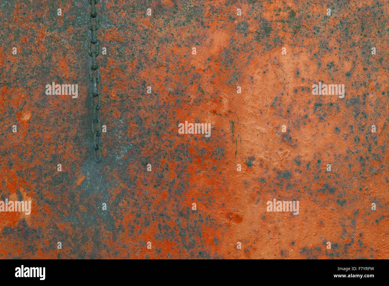 Rusty background , rusted metal texture and chain - red wall Stock ...