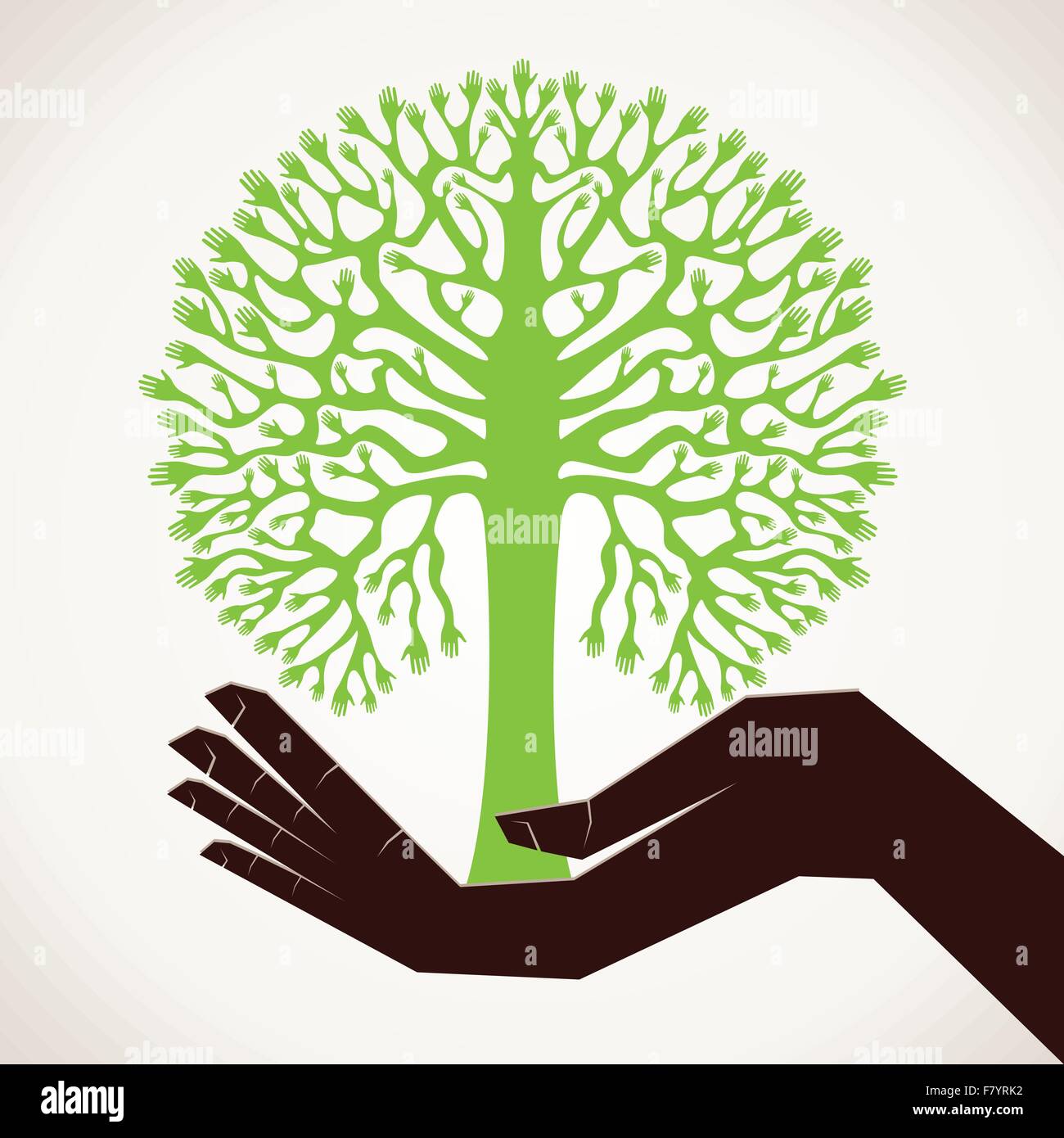 save tree concept Stock Vector Image & Art - Alamy