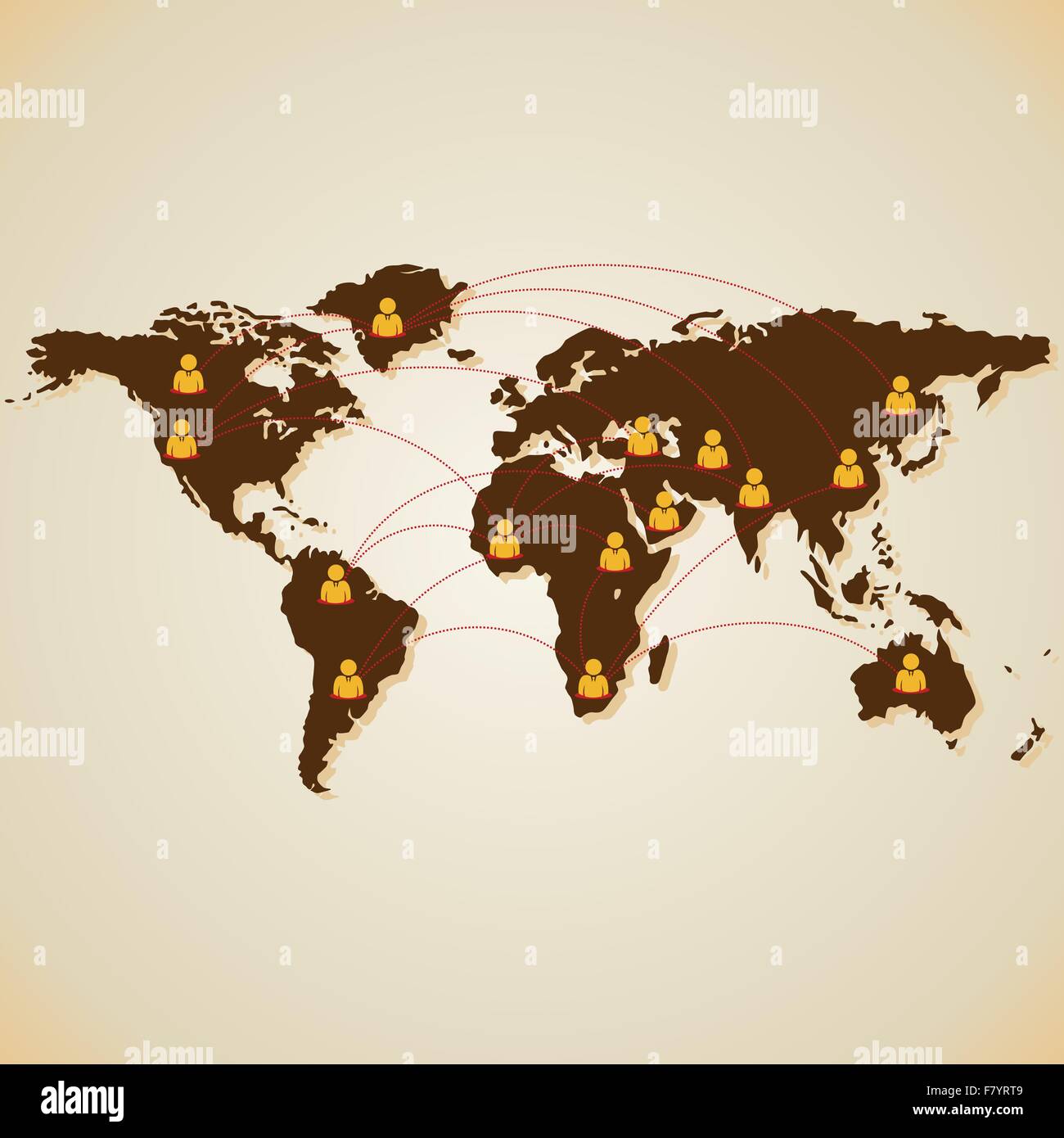 social media connection to world stock vector Stock Vector Image & Art ...