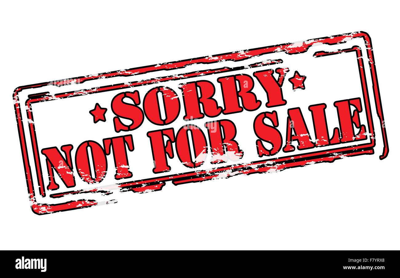 Not for sale Stock Vector Image & Art - Alamy