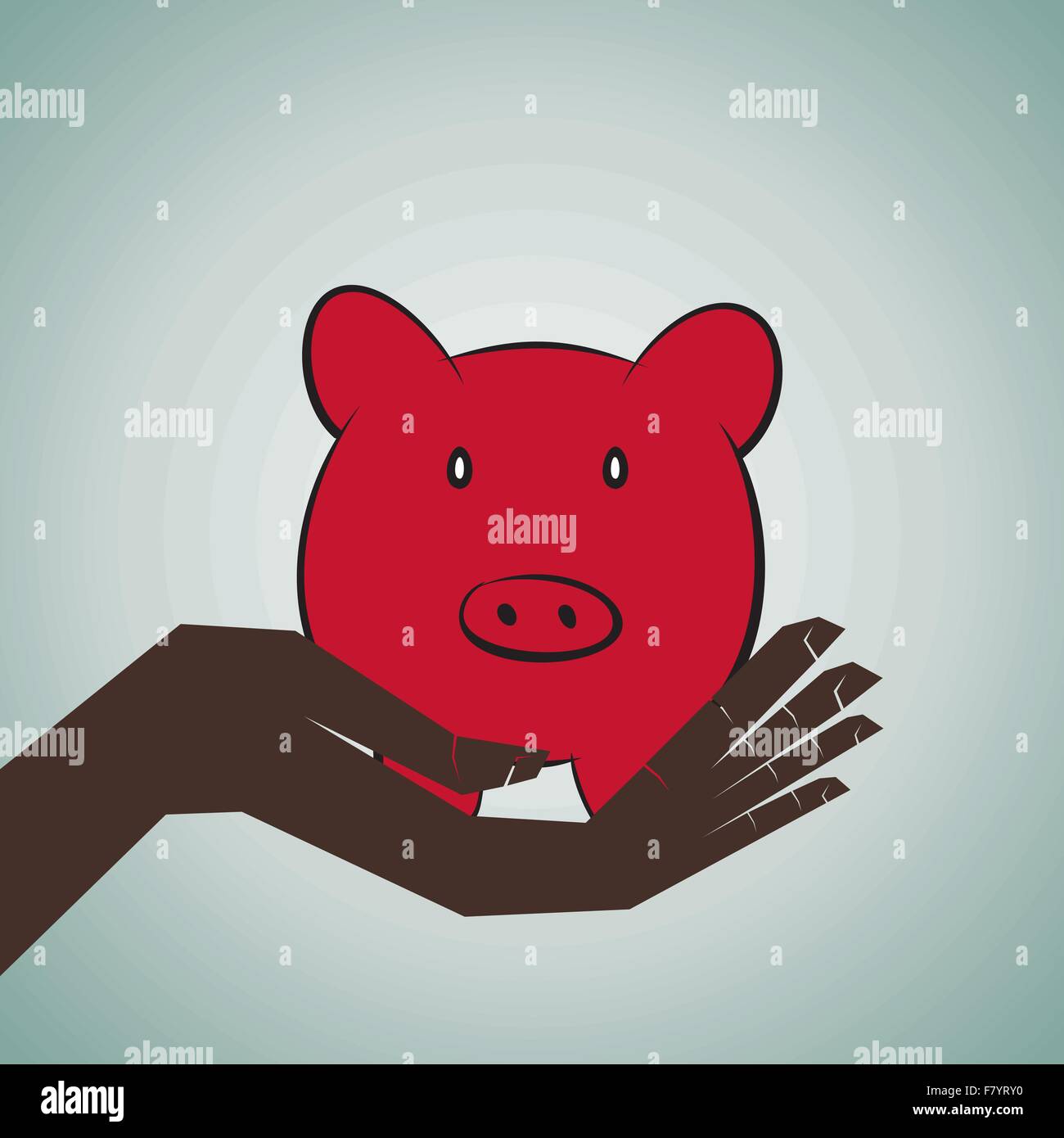 White savings bank in Stock Vector Images - Alamy