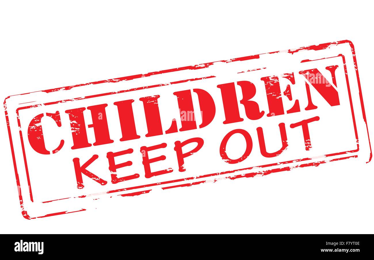 Children keep out Stock Vector Images - Alamy