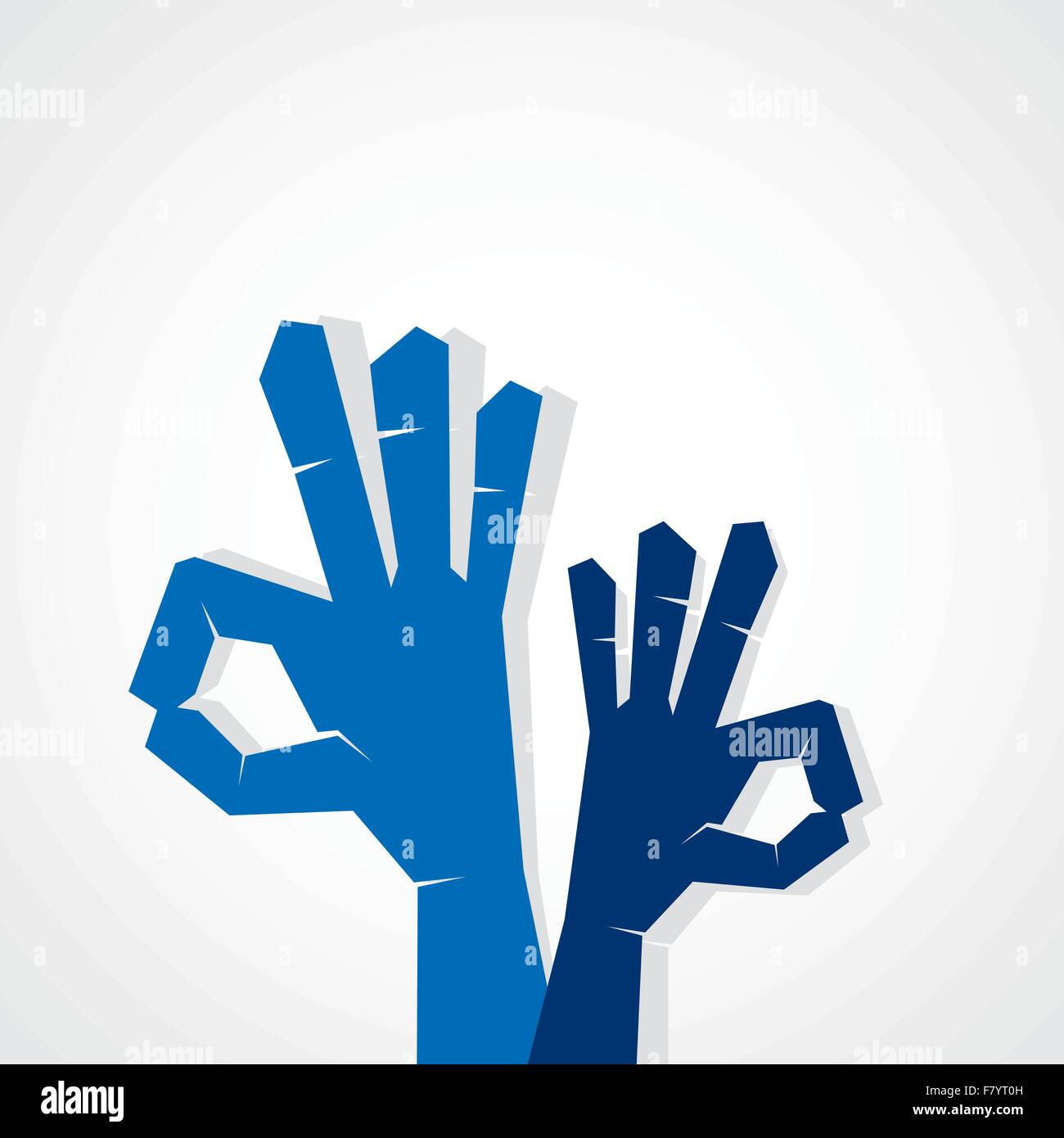 Woman thumb up sign Stock Vector Images - Alamy