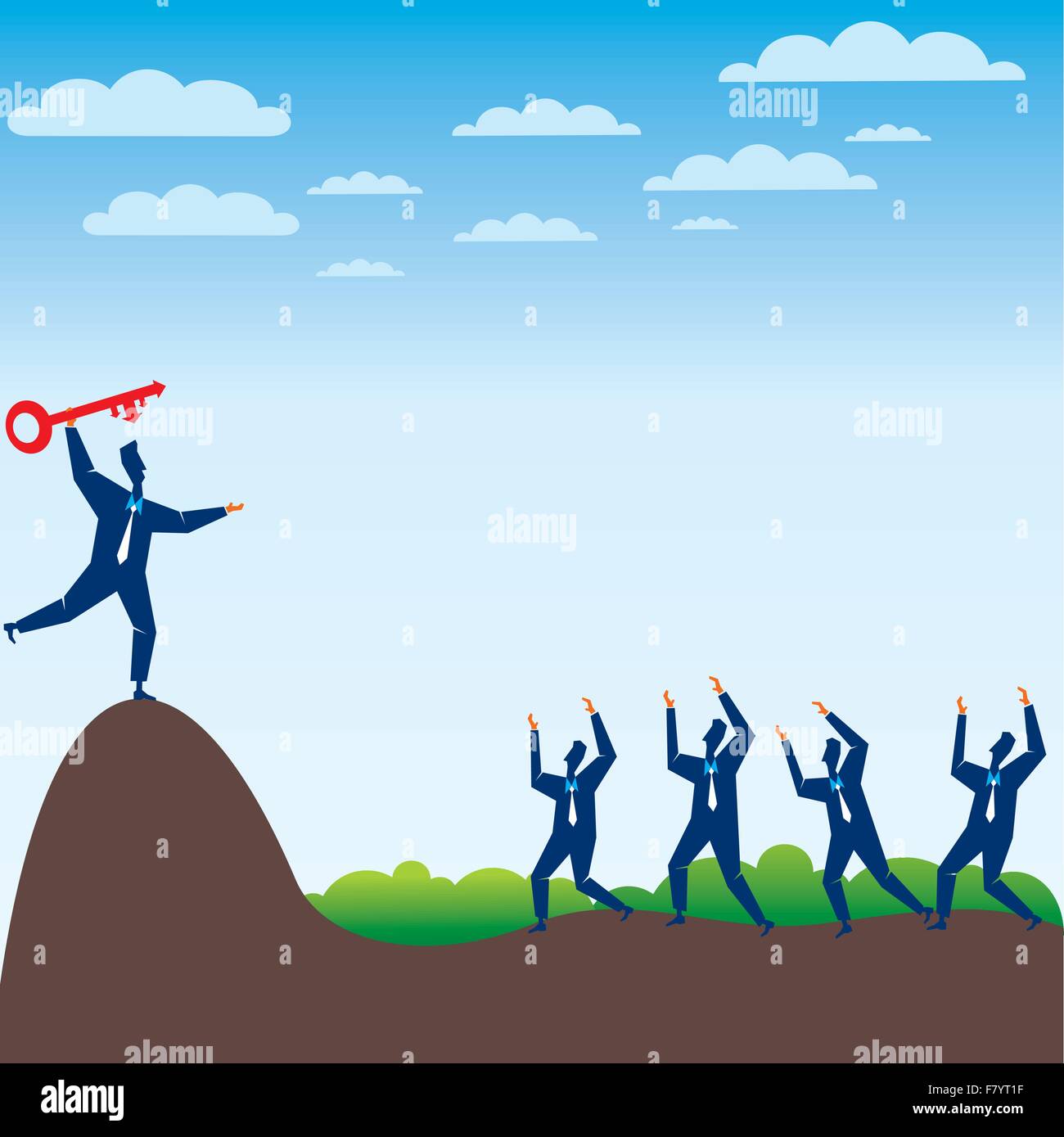 Creative business people stand Stock Vector Images - Alamy