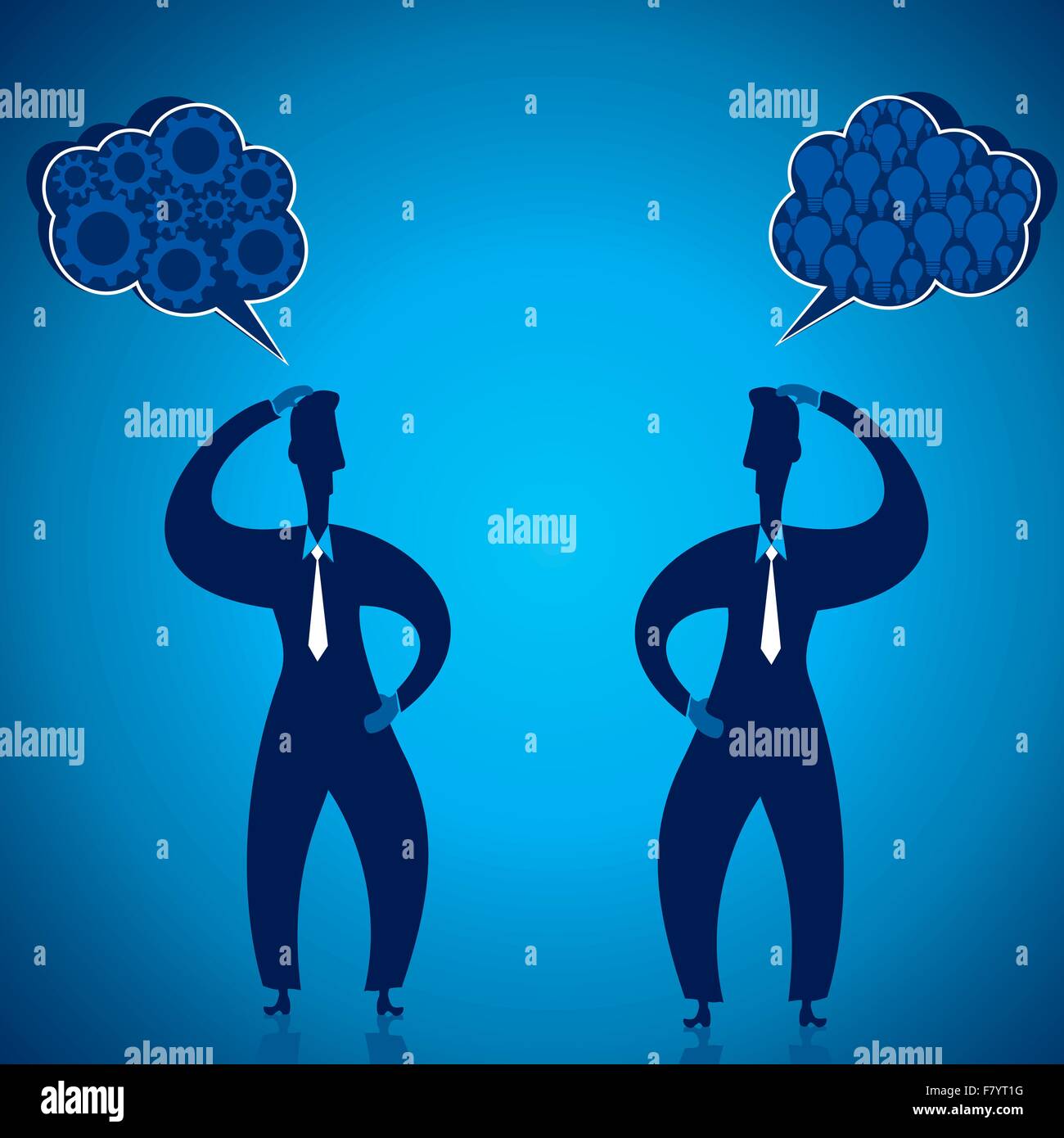 Teenager thinking creative Stock Vector Images - Alamy