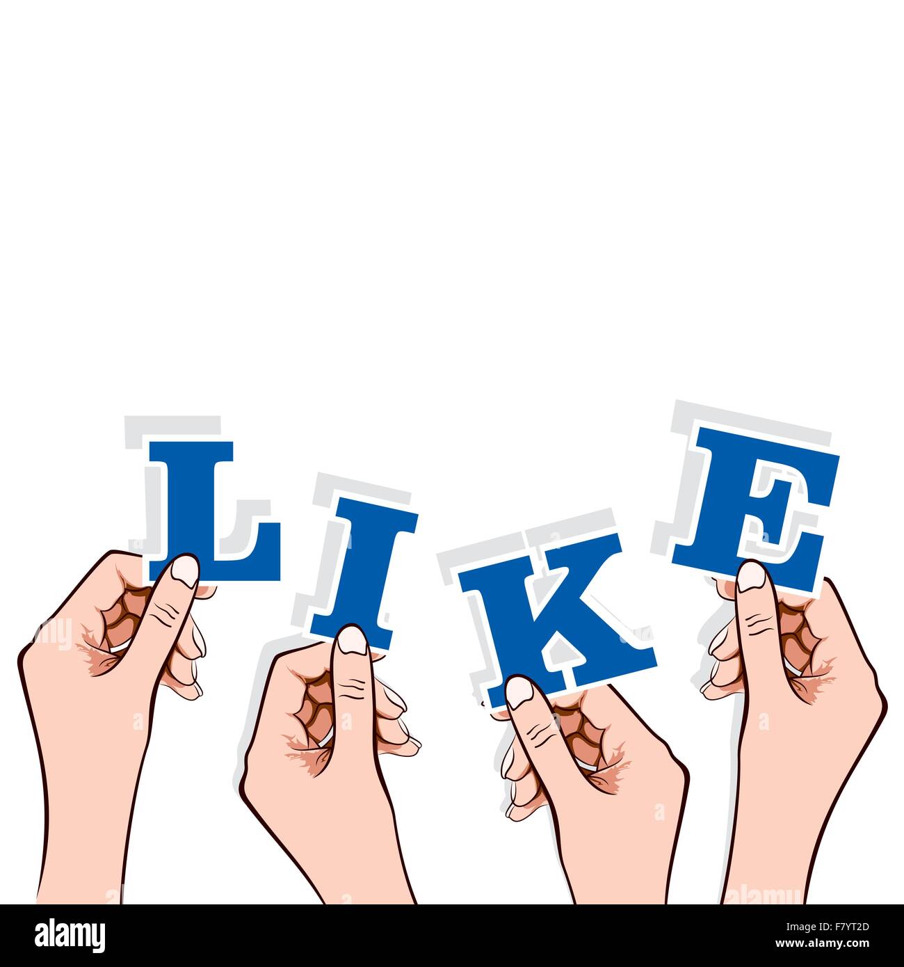 like word in hand Stock Vector Image & Art - Alamy