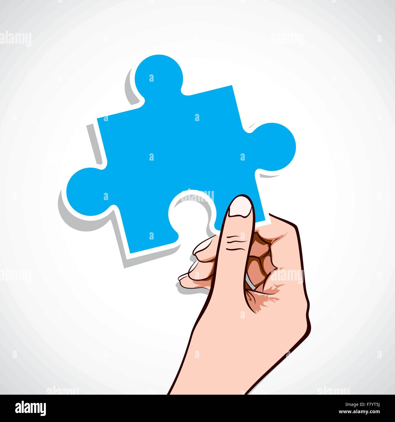 Hand holding building in Stock Vector Images - Alamy