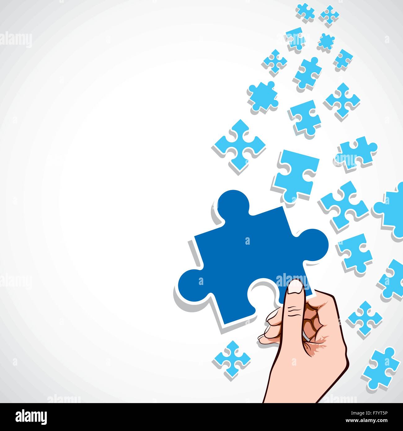 Hand holding building in Stock Vector Images - Alamy