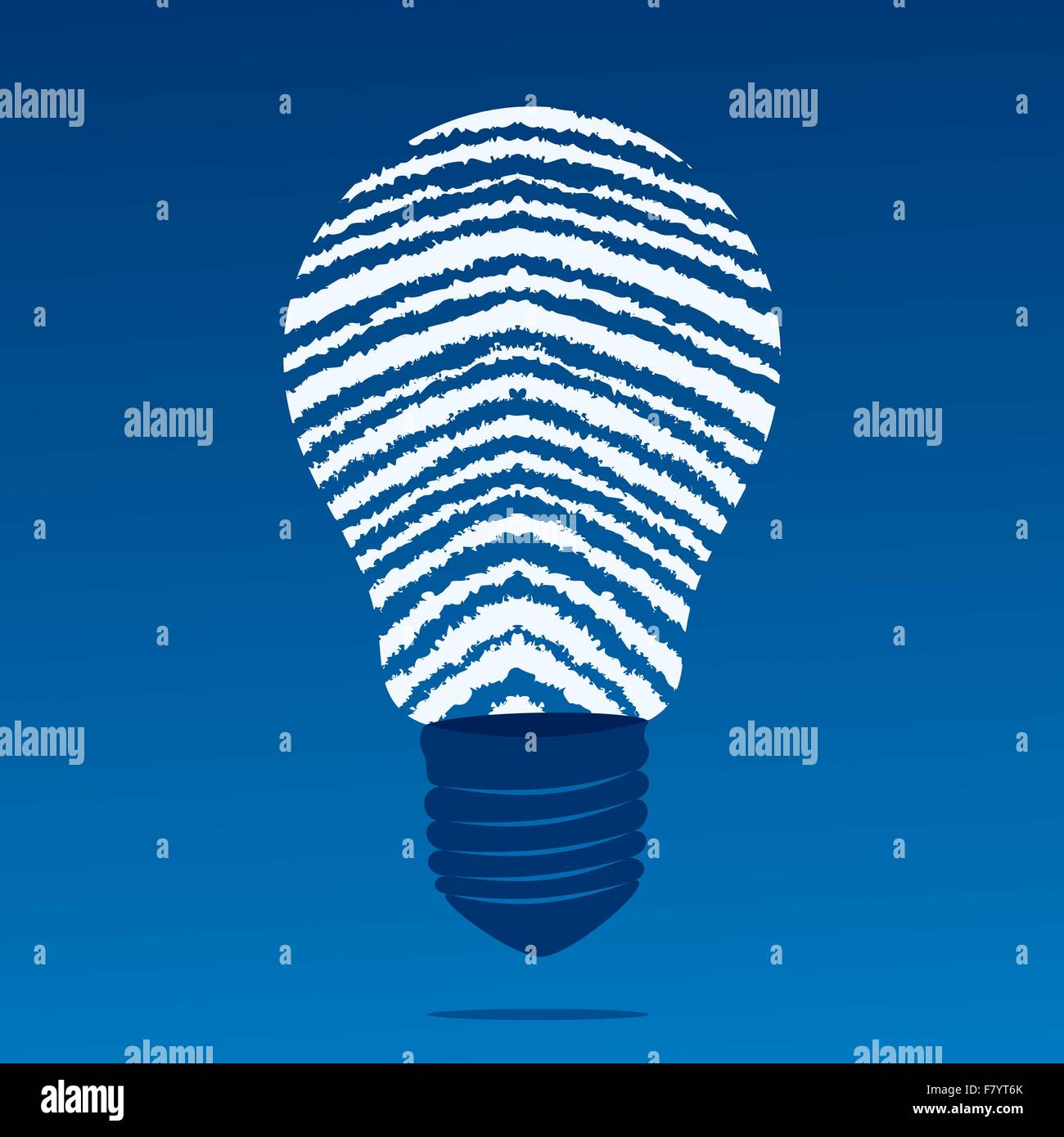 finger print bulb Stock Vector Image & Art - Alamy