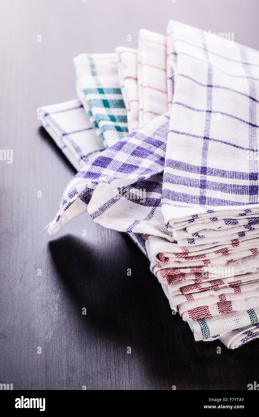 Kitchen tea towel texture hi-res stock photography and images - Alamy