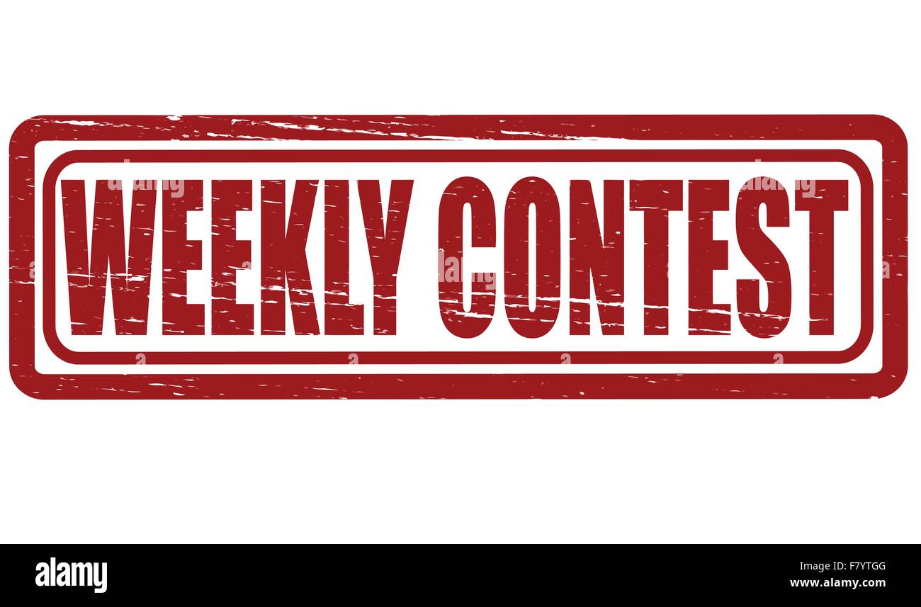 Weekly contest stamp Stock Vector Images - Alamy