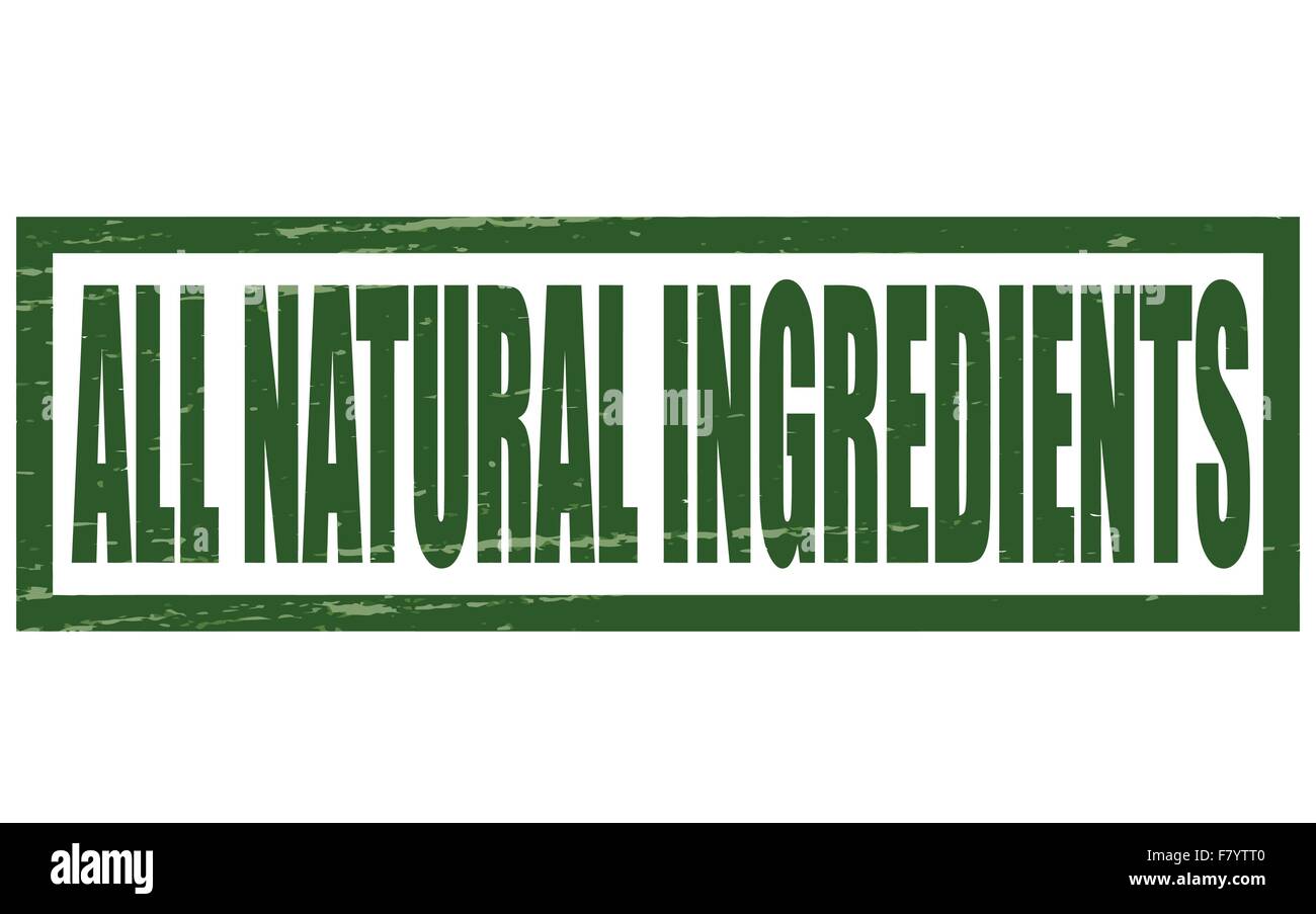 All natural ingredients Stock Vector Image & Art - Alamy
