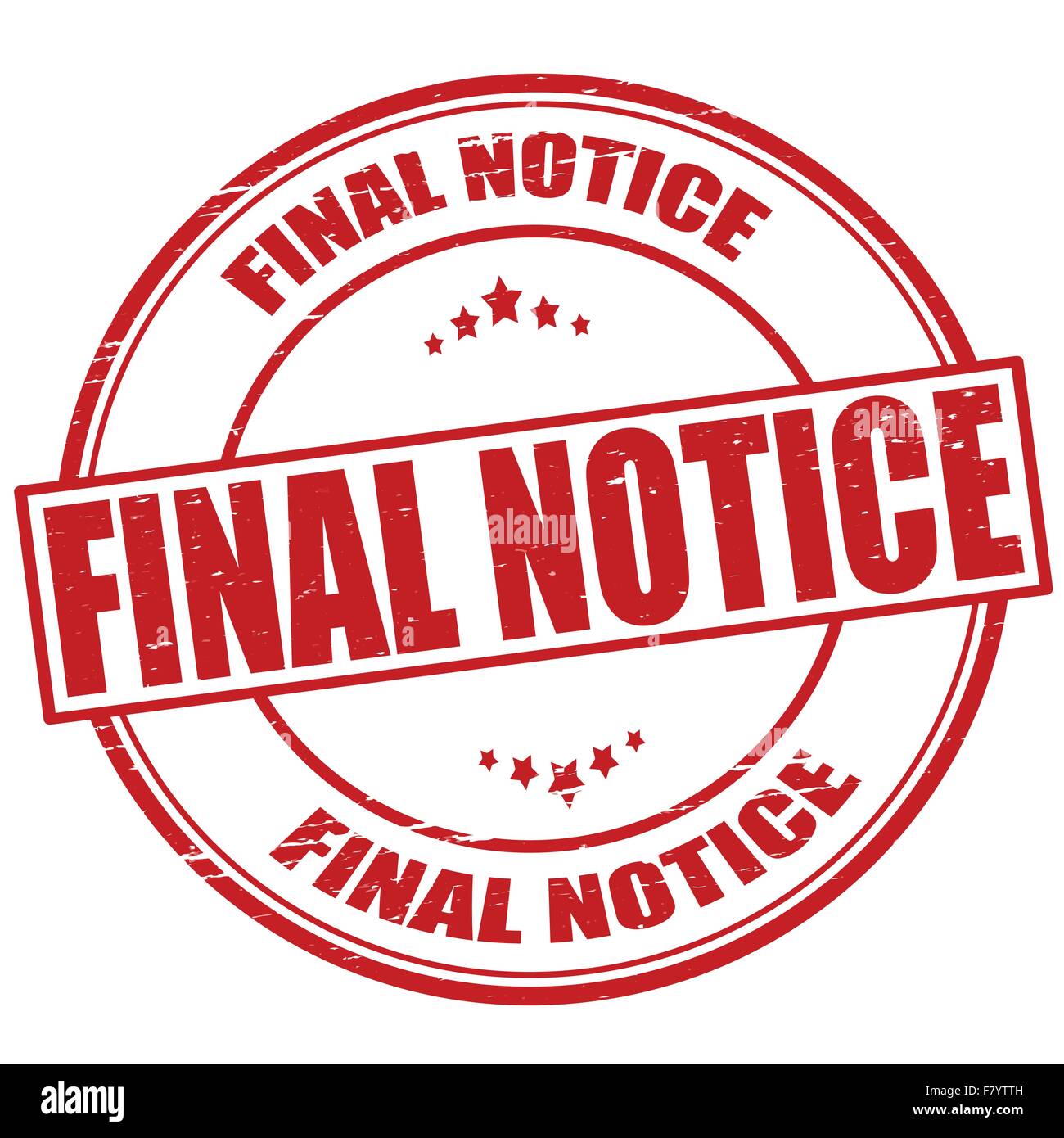 Final notice stamp Stock Vector Images - Alamy