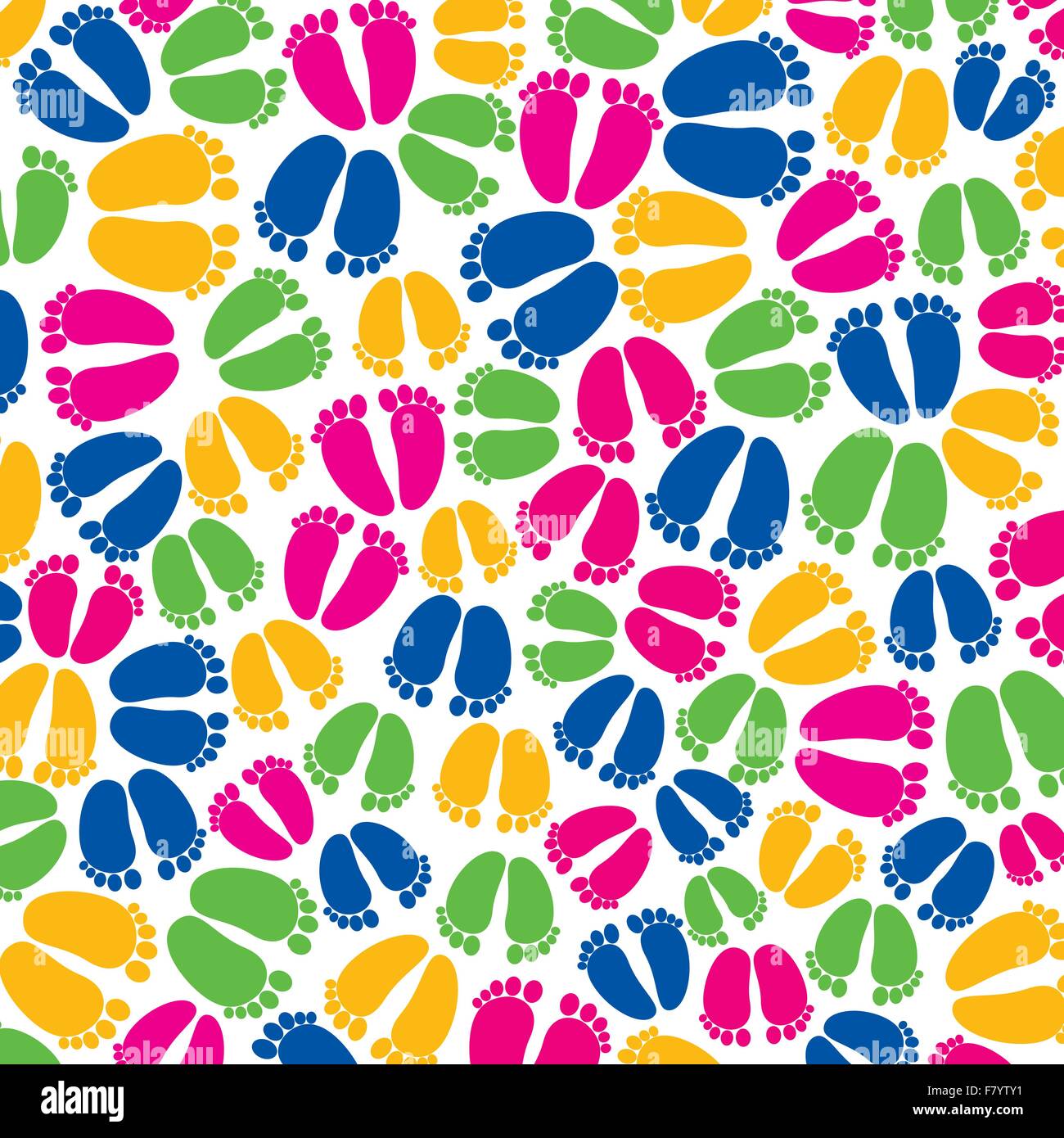 color foot print design stock vector Stock Vector Image & Art - Alamy