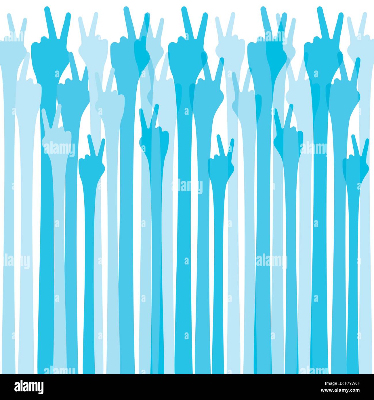 Hand showing number two arm Stock Vector Images - Alamy
