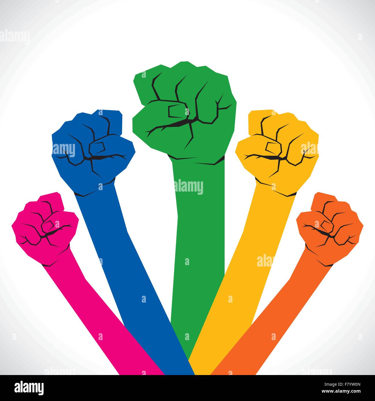 Hand Unity Symbol Vector