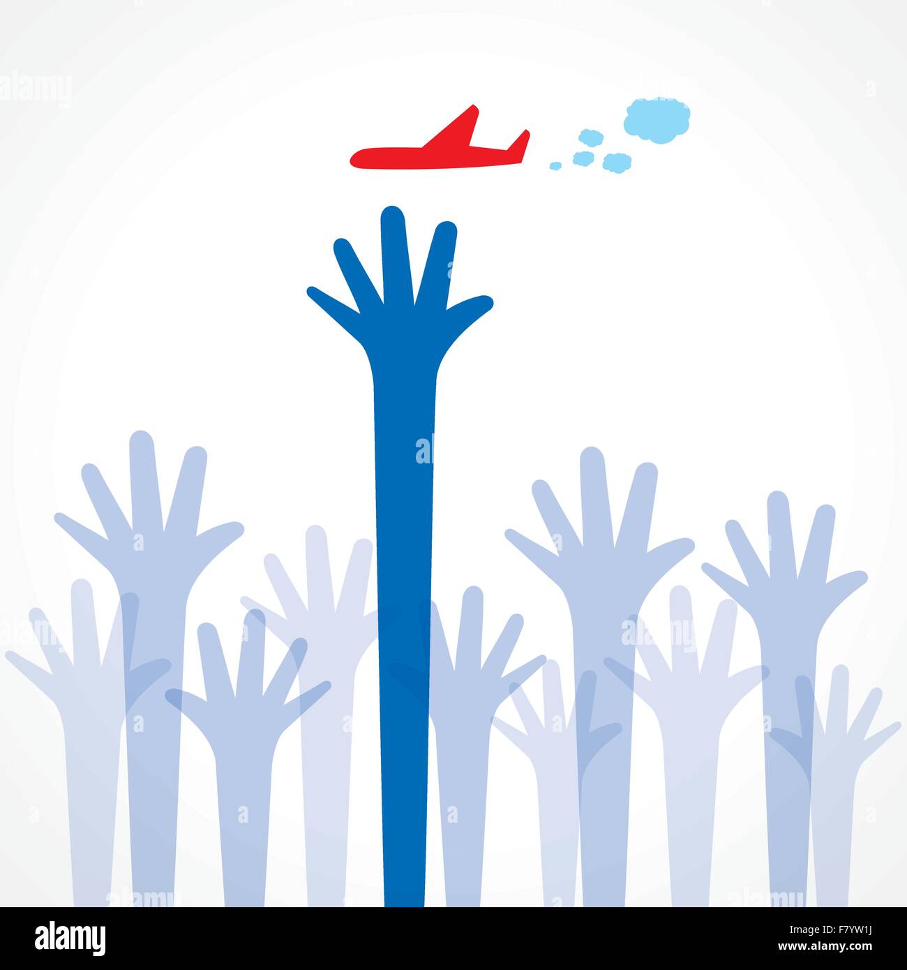 Finger plane Stock Vector Images - Alamy