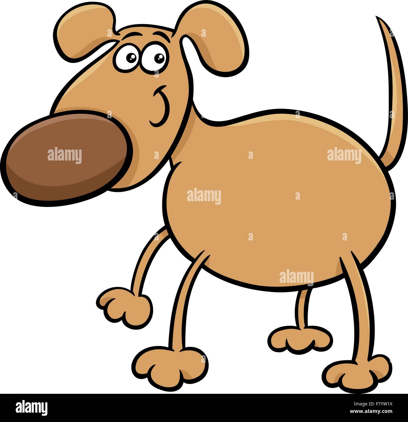 cute dog character cartoon illustration Stock Vector Image & Art - Alamy