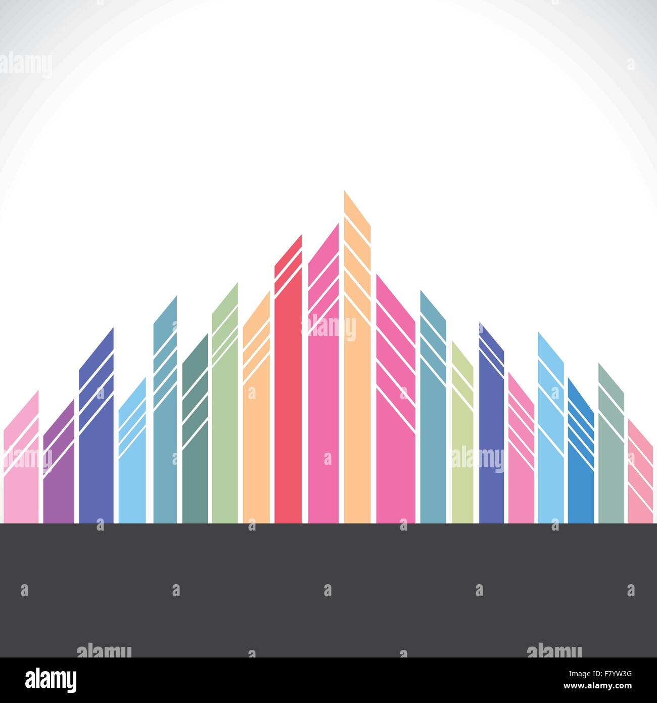 colorful building cityscape stock vector Stock Vector Image & Art - Alamy