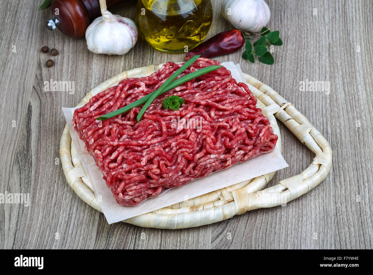 Raw Minced beef meat - ready for cooking Stock Photo - Alamy