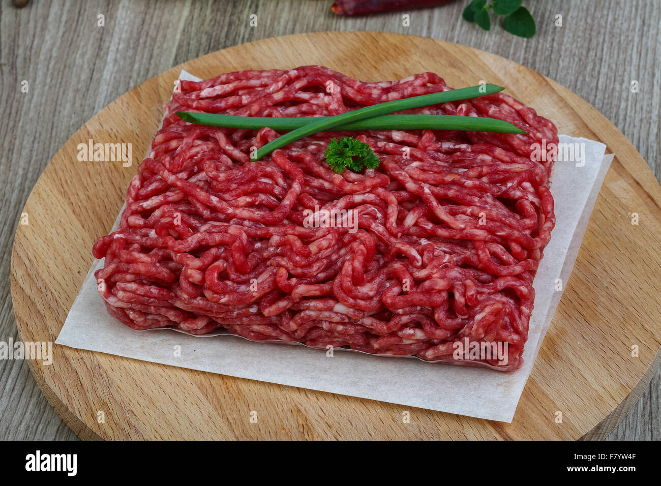 Raw Minced beef meat - ready for cooking Stock Photo - Alamy