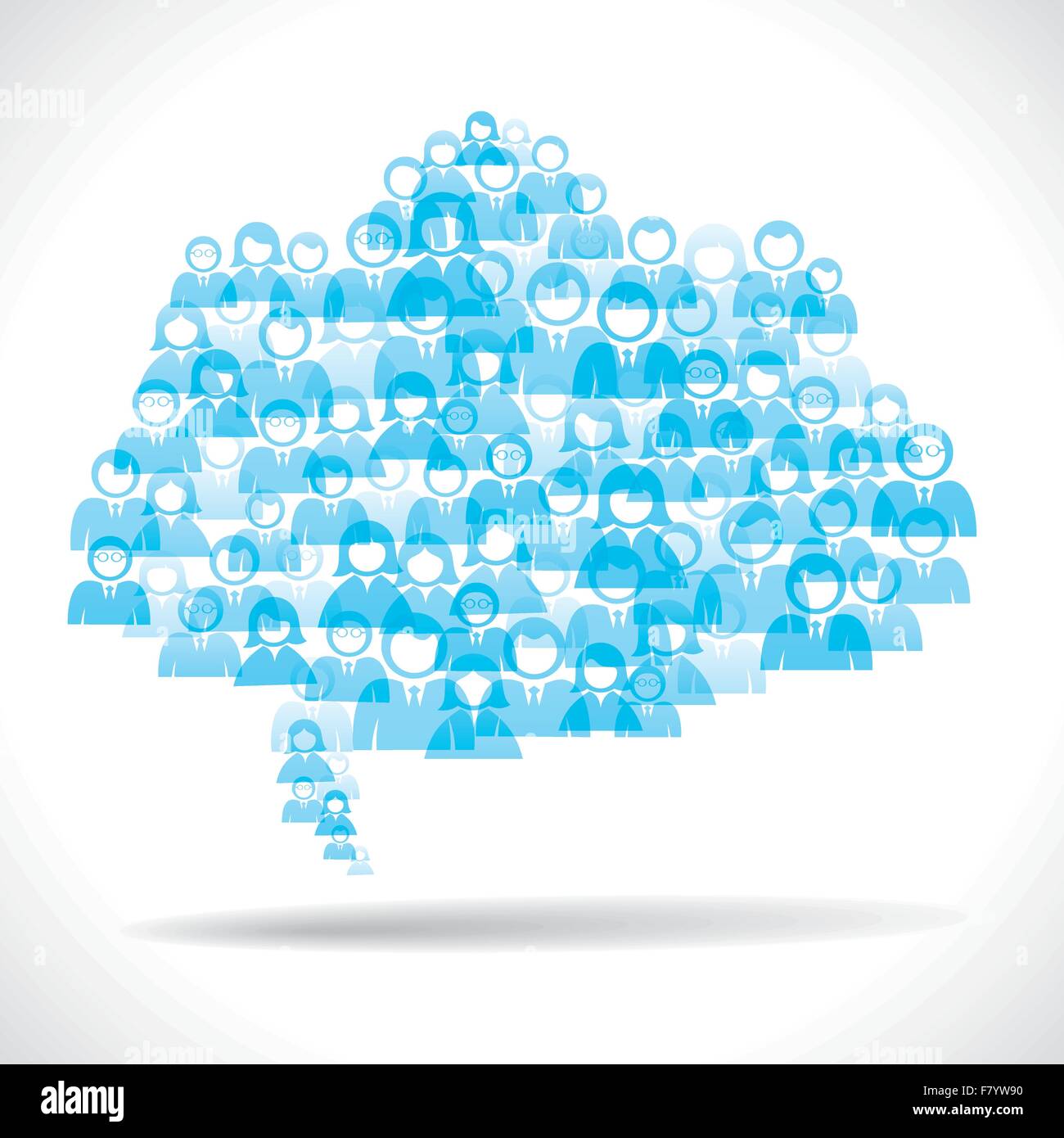creative group of people message bubble stock vector Stock Vector Image ...