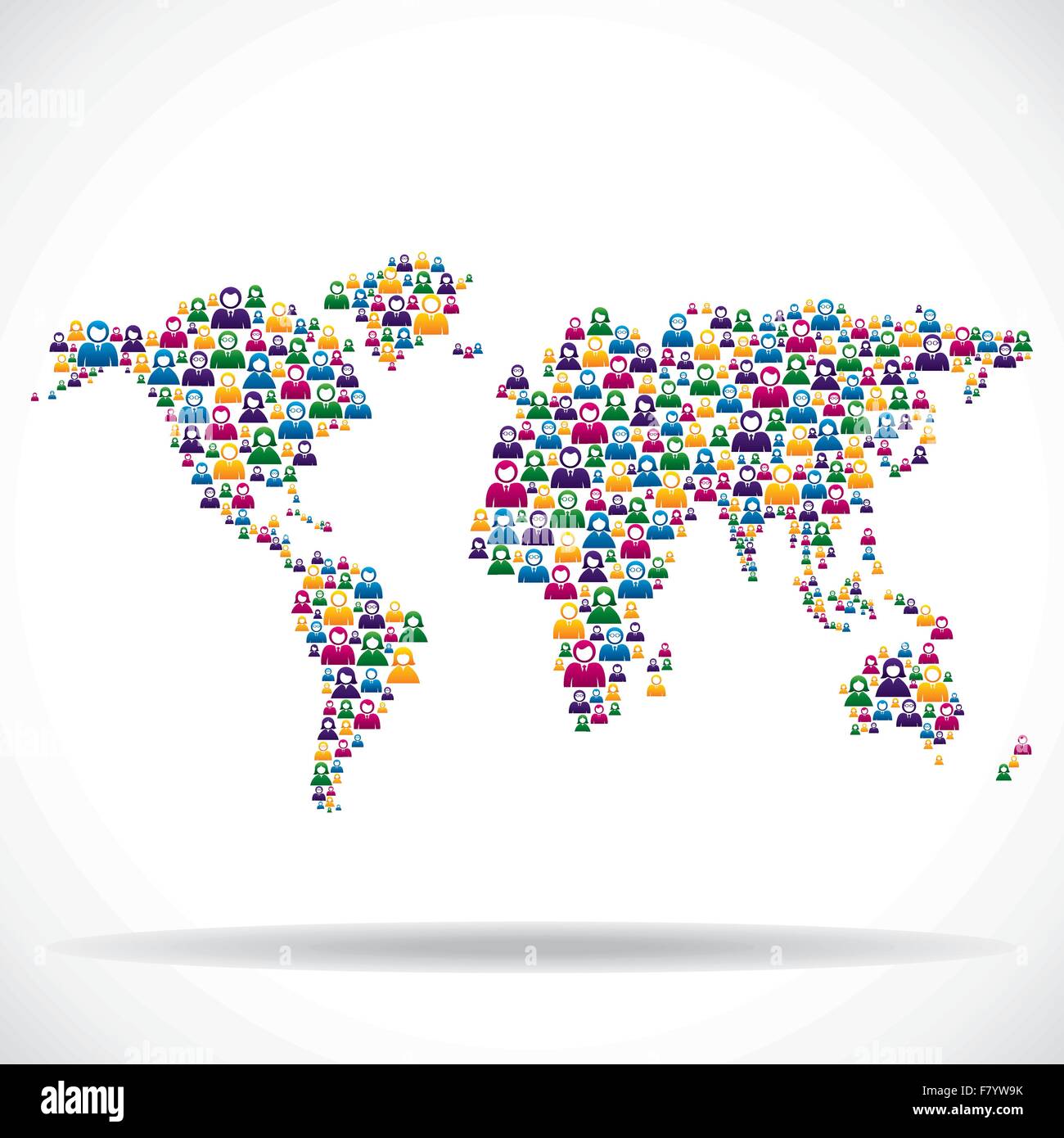 group of people world map stock vector Stock Vector Image & Art - Alamy