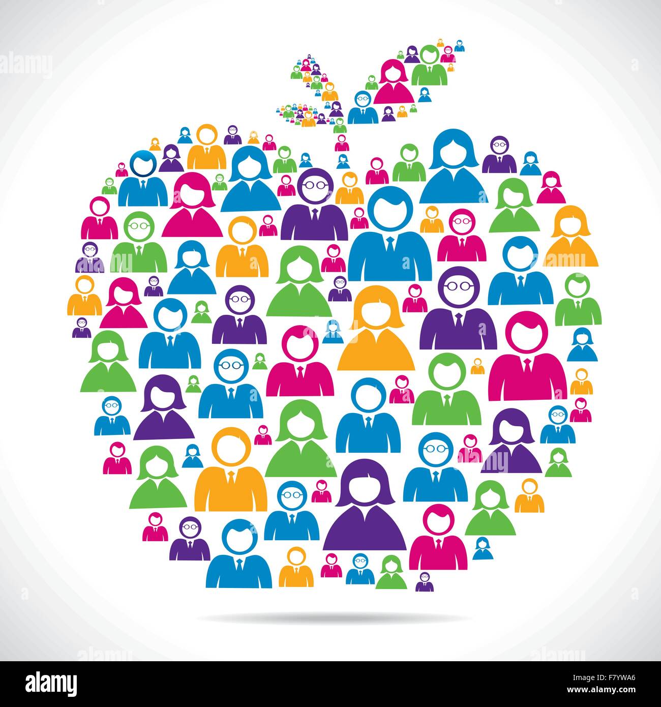 Apple shape Stock Vector Images - Alamy