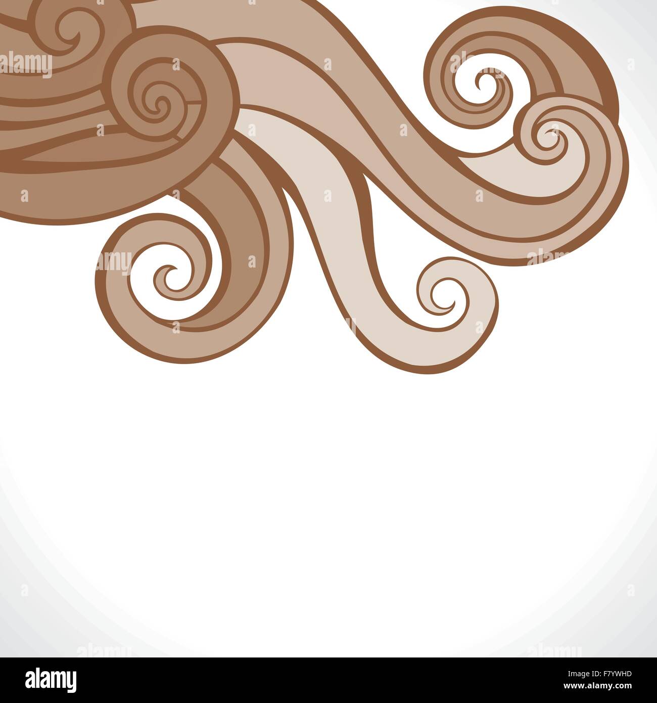 brown retro swirl design background Stock Vector Image & Art - Alamy