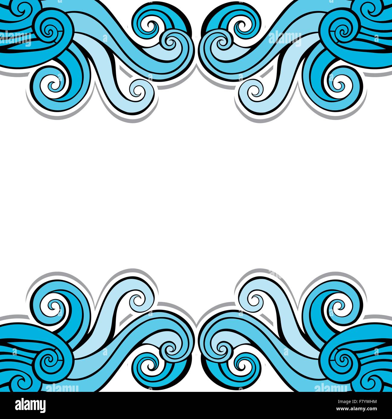 Blue abstract swirl background pattern Stock Vector Image & Art - Alamy