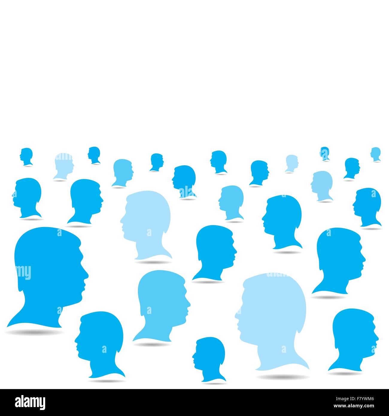blue business people crowd background Stock Vector Image & Art - Alamy