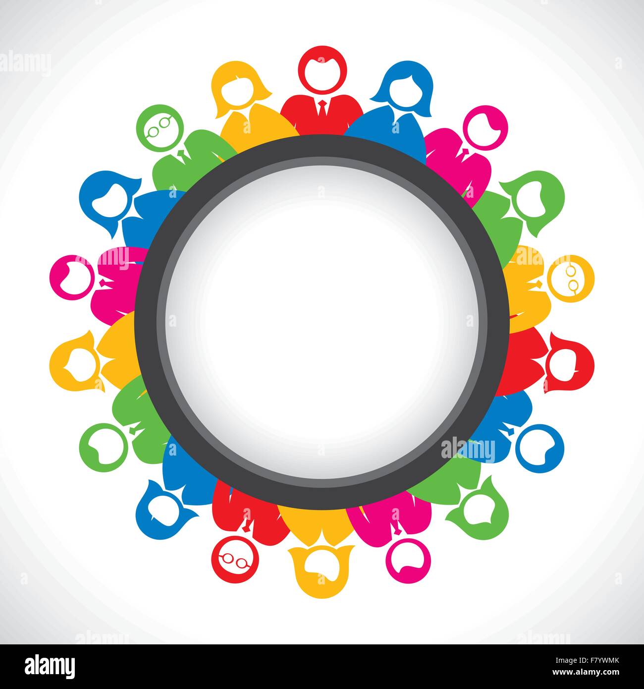 Round meeting table world map hi-res stock photography and images - Alamy