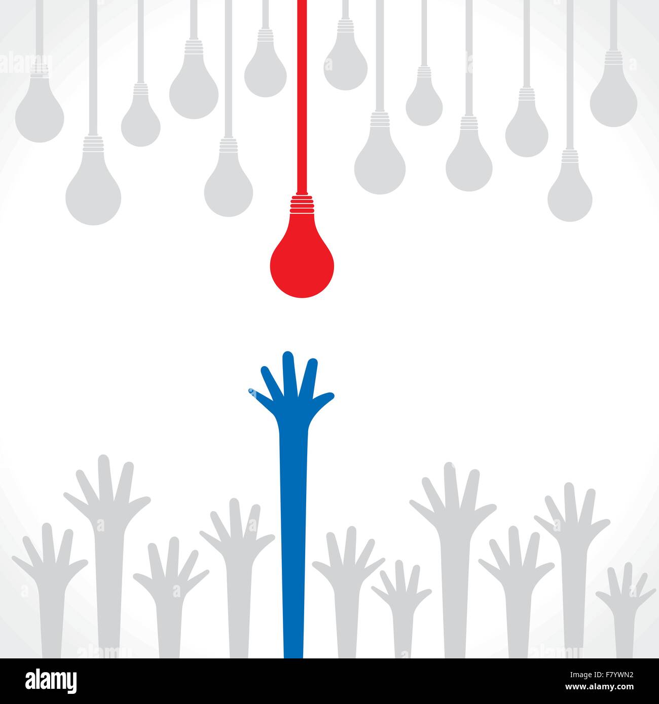 try to catch the bulb Stock Vector Image & Art - Alamy