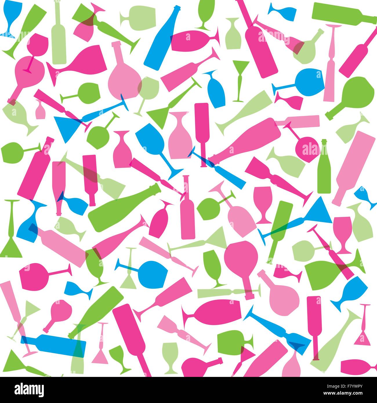 Glass pink wine beautiful Stock Vector Images - Alamy