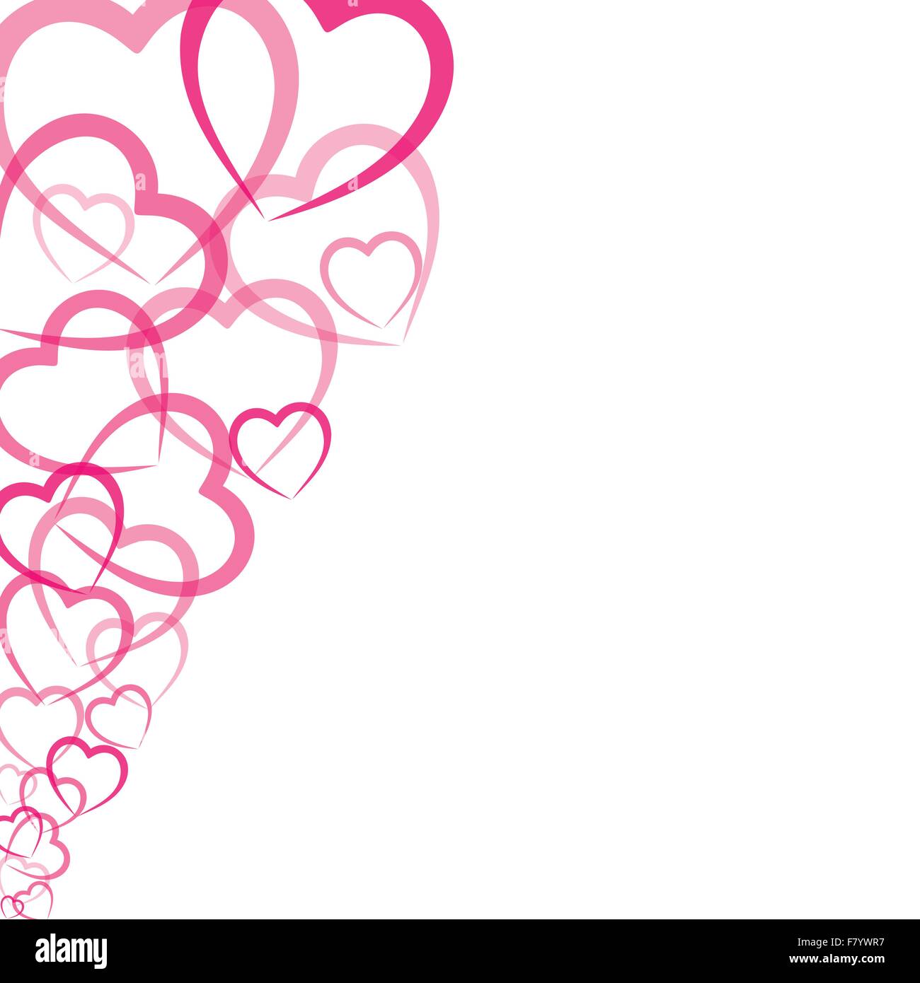 pink heart greeting card Stock Vector Image & Art - Alamy