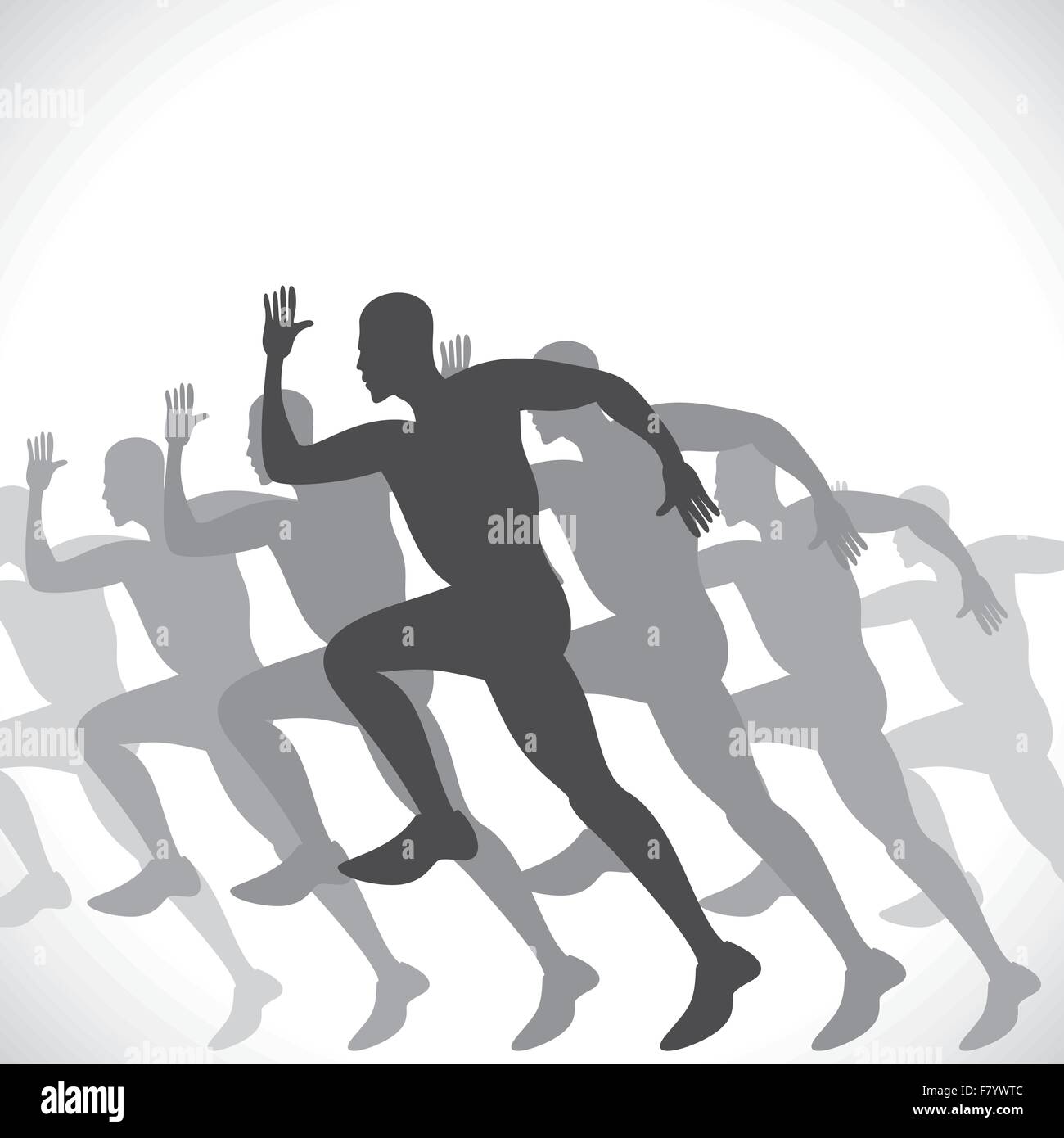Black runner white background hi-res stock photography and images - Alamy