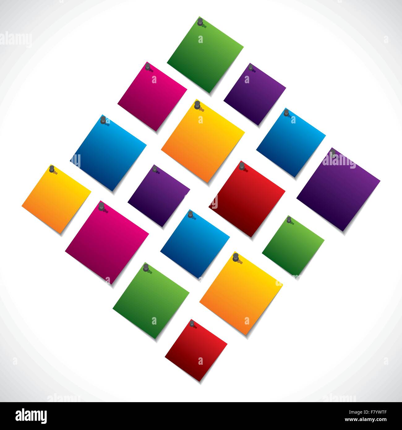 colorful paper note Stock Vector Image & Art - Alamy