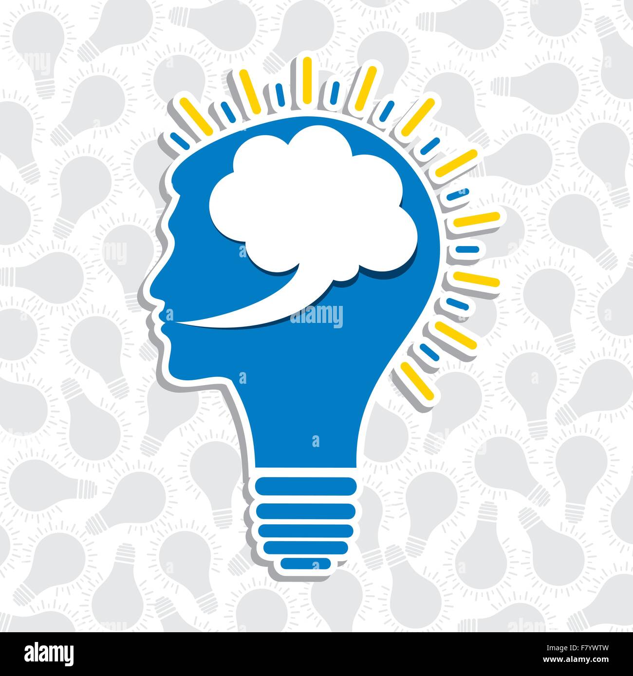 Brain abstract concept connect Stock Vector Images - Alamy