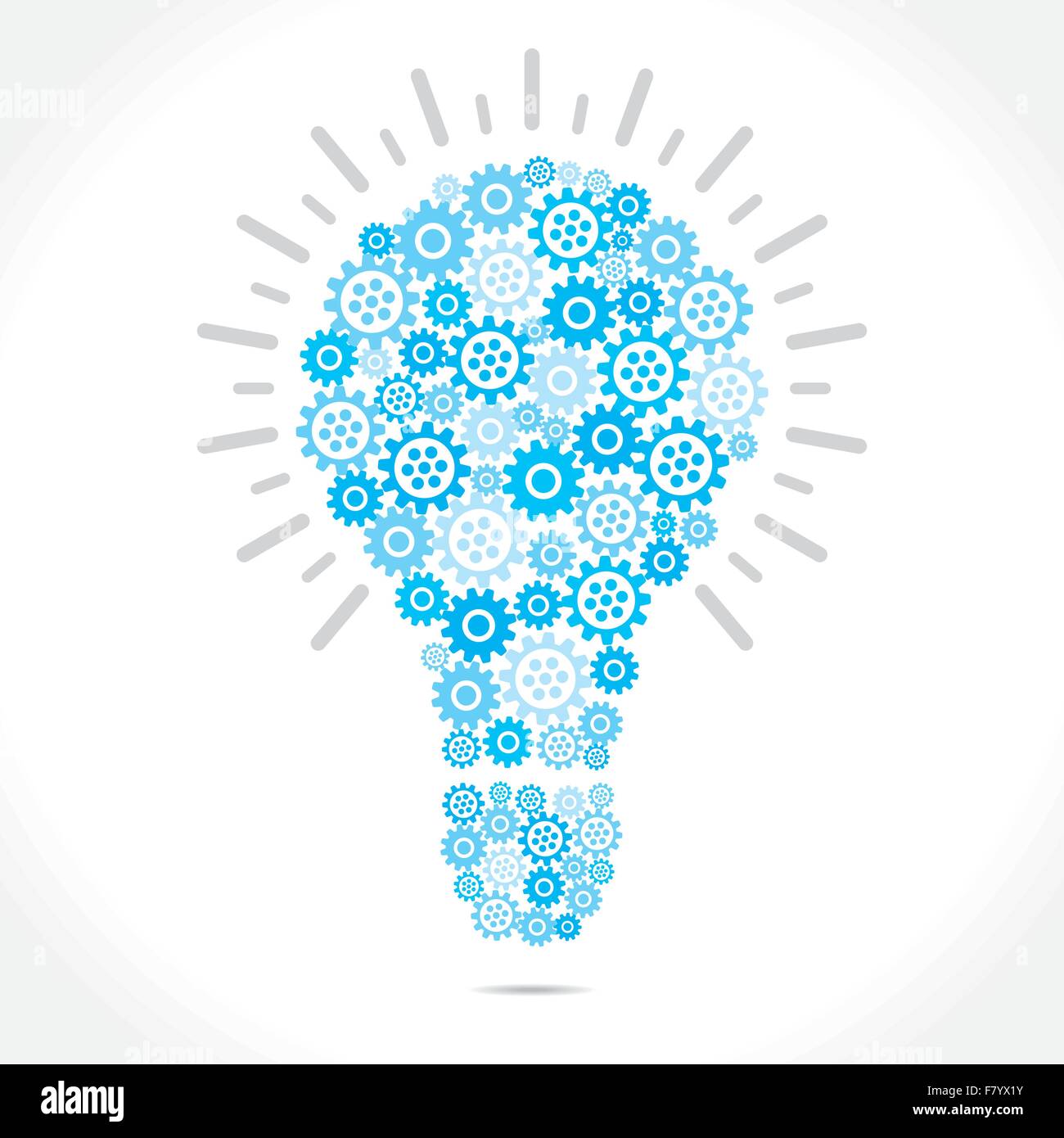 Light bulb gears business Stock Vector Images - Alamy