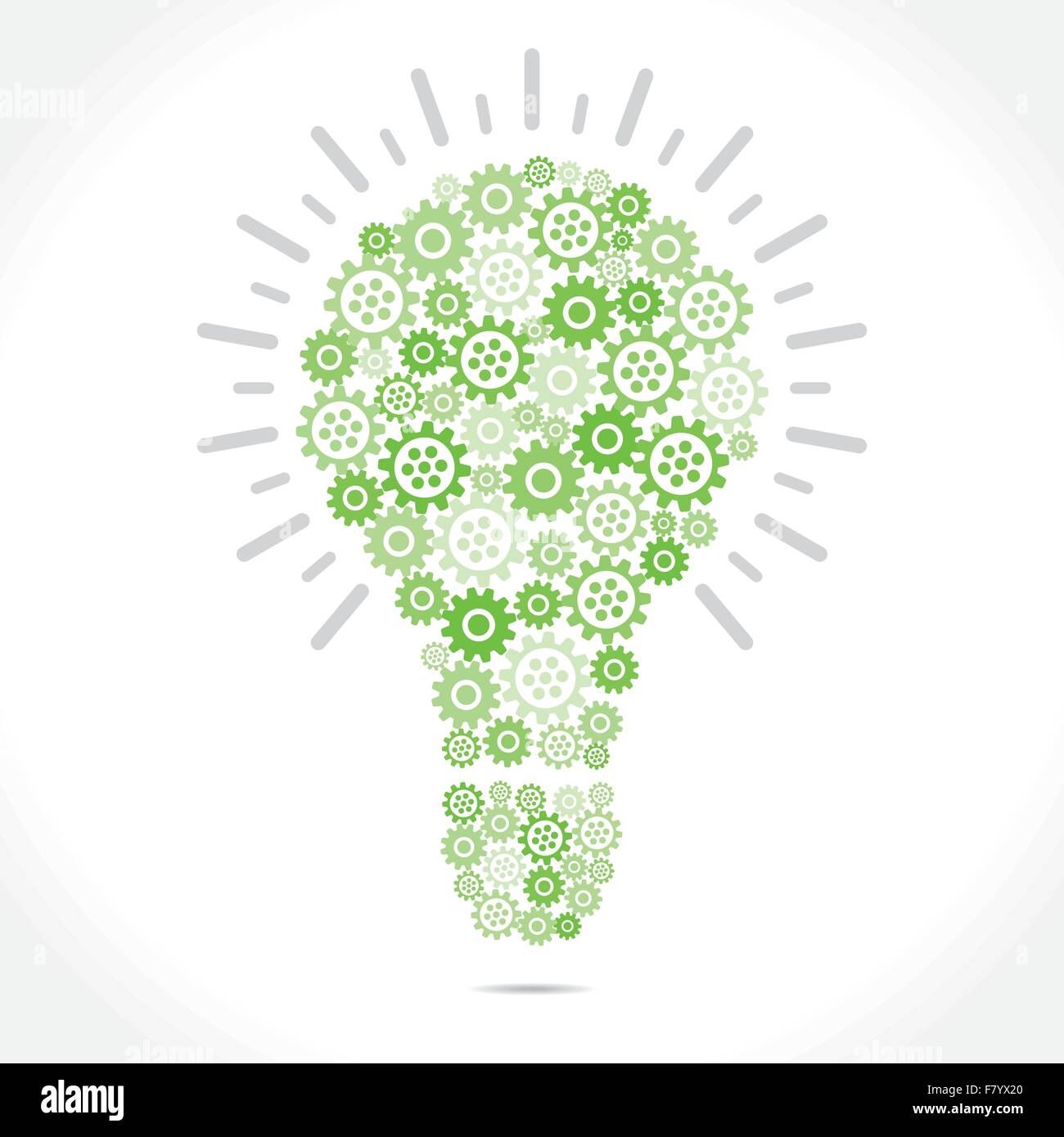 Light bulb gears business Stock Vector Images - Alamy