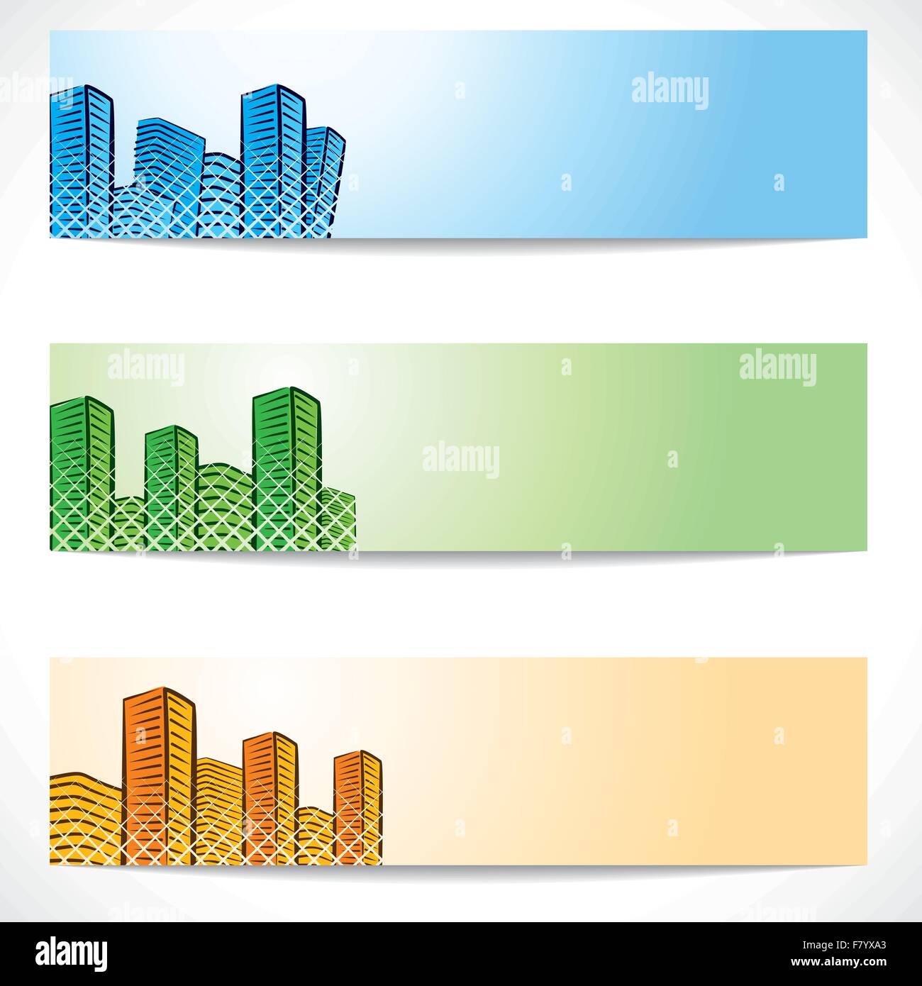 real estate and building website header stock vector Stock Vector Image ...