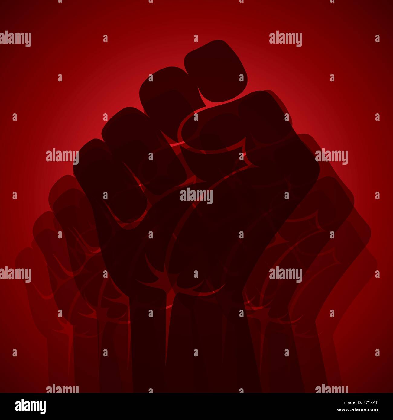 hand show power and unity stock vector Stock Vector Image & Art - Alamy
