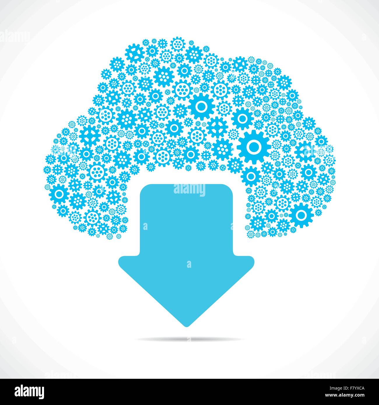 Gear upload system icon Stock Vector Images - Alamy