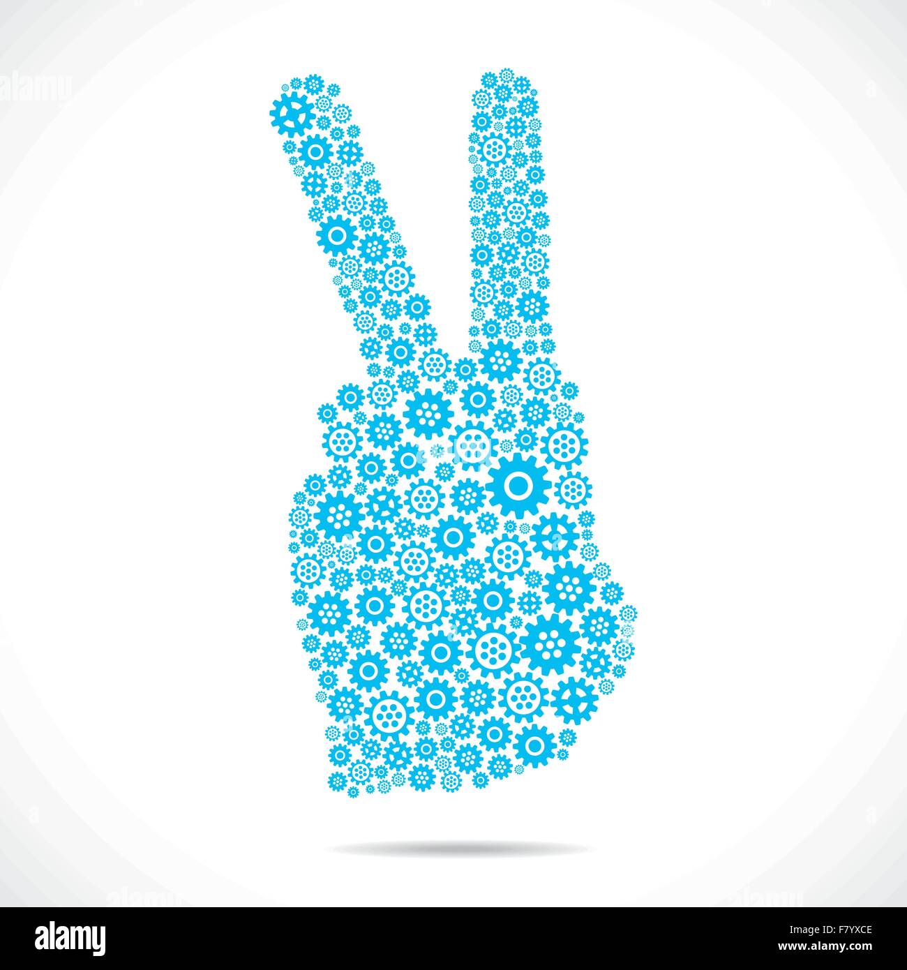 Victory sign Stock Vector Images - Alamy