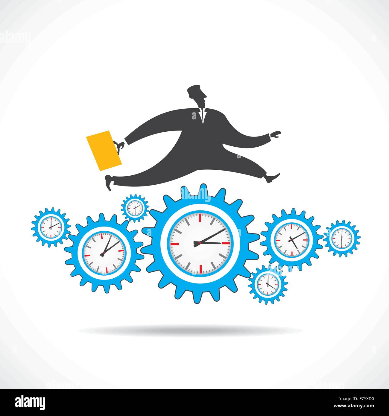 Gear clock Stock Vector Images - Alamy