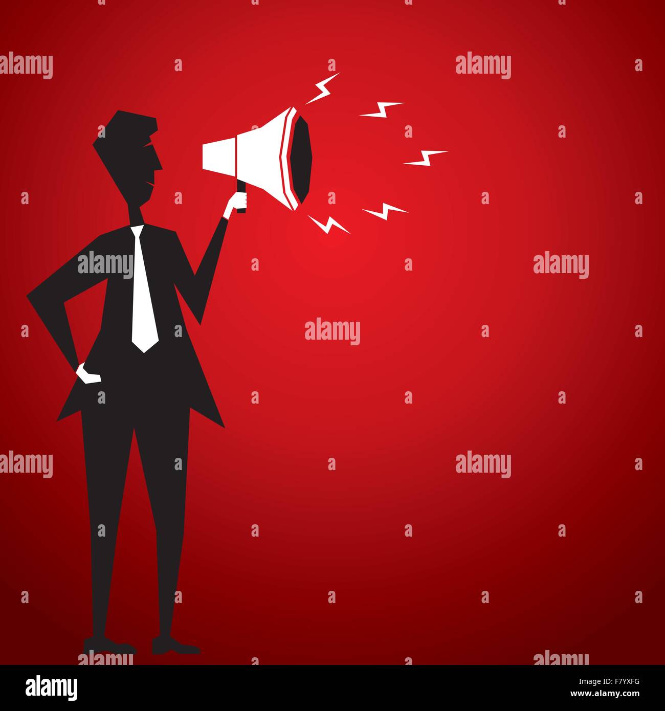 loudspeaker with men stock vector Stock Vector Image & Art - Alamy