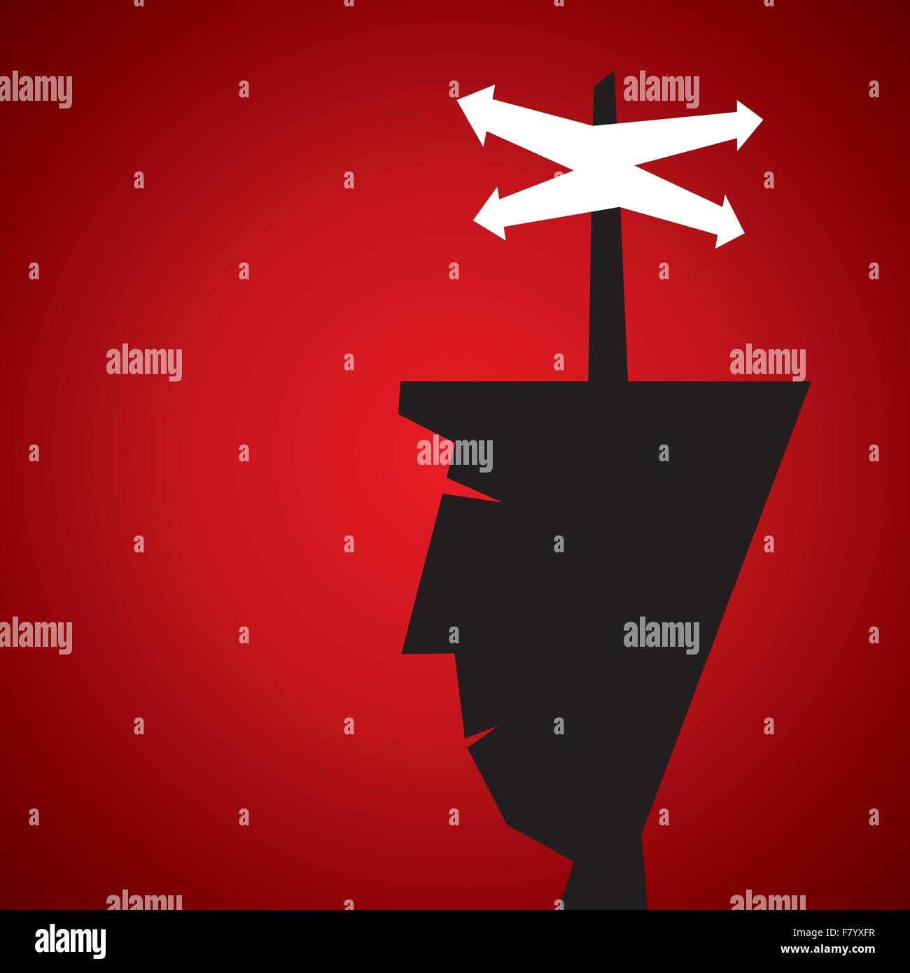 men confuse about right direction stock vector Stock Vector Image & Art ...