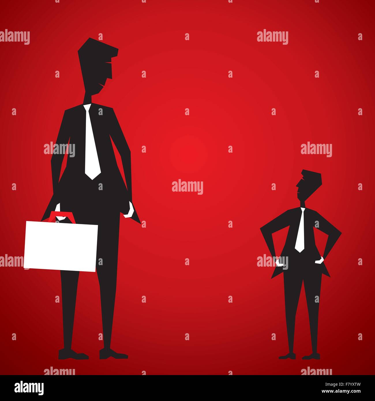 big men talk to small men stock vector Stock Vector Image & Art - Alamy