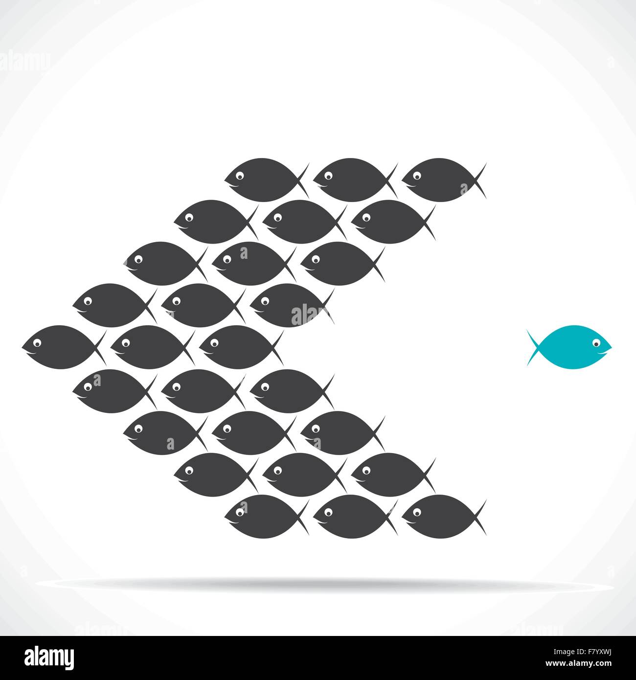 small fish follow the big fish stock vector Stock Vector Image & Art ...